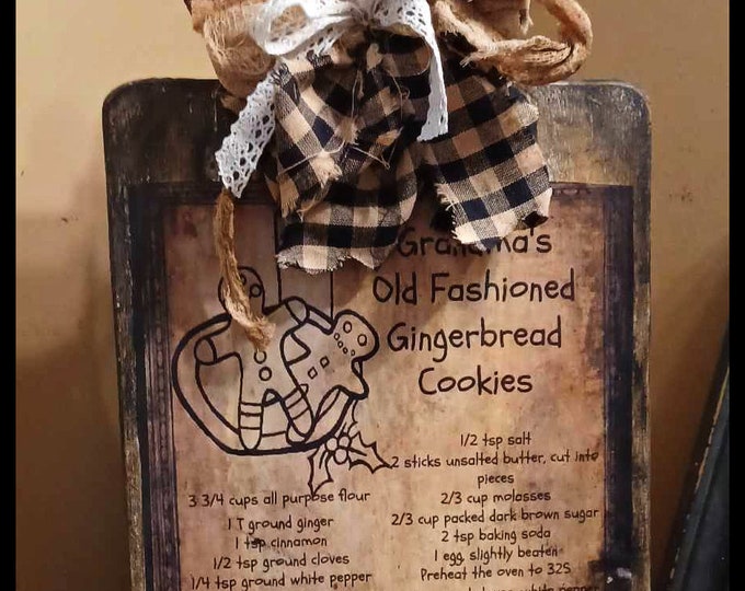 Distressed Primitive Farmhouse Chippy Hanging Large Cutting BOARD Sign ...