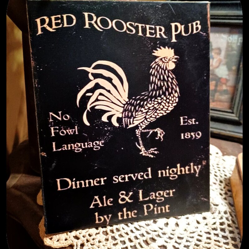 Primitive Rooster - Etsy