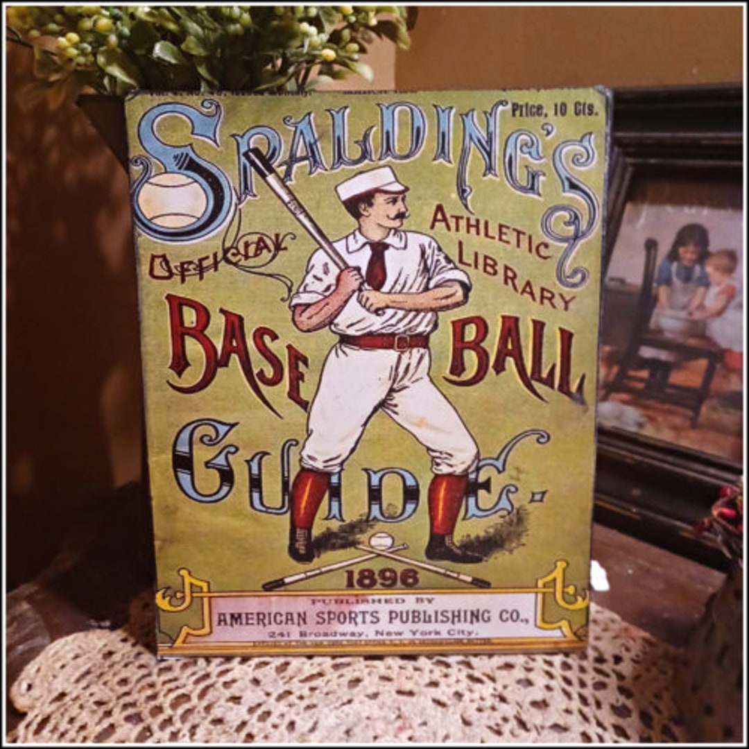 Primitive Vintage Retro SPALDING BASEBALL Advertisement 1896 Picture ...