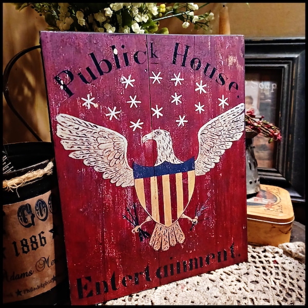 Colonial Tavern Sign - Etsy