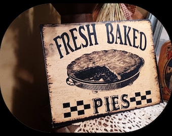 Fresh Baked Pies Sign - Etsy