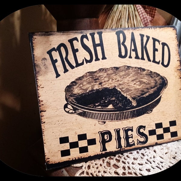 Fresh Baked Pies Sign - Etsy