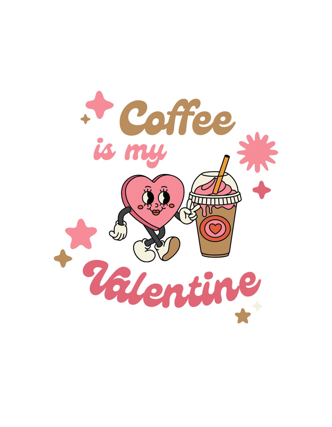 Coffee Valentine SVG & PNG File - Etsy