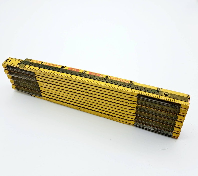 Yellow Wooden Folding Ruler, Brick Mason Measuring Tool - Etsy