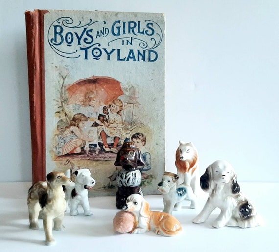 Vintage Ceramic Dogs Instant Collection Painted Miniature - Etsy