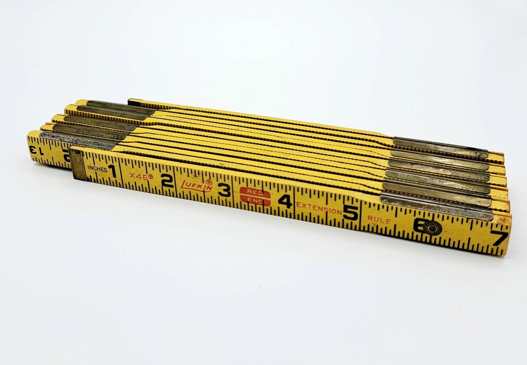 Yellow Wooden Folding Ruler, Brick Mason Measuring Tool - Etsy