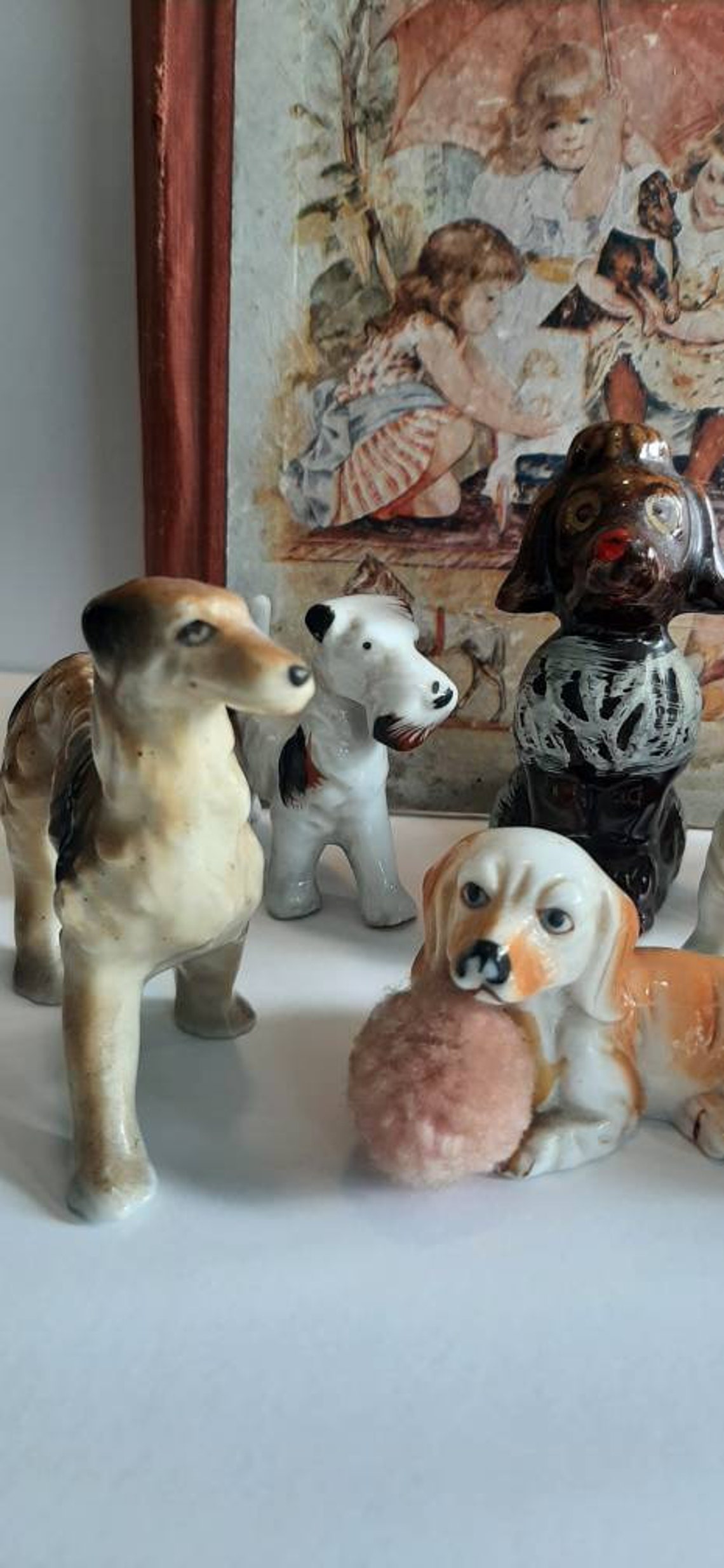 Vintage Ceramic Dogs Instant Collection Miniature | Etsy