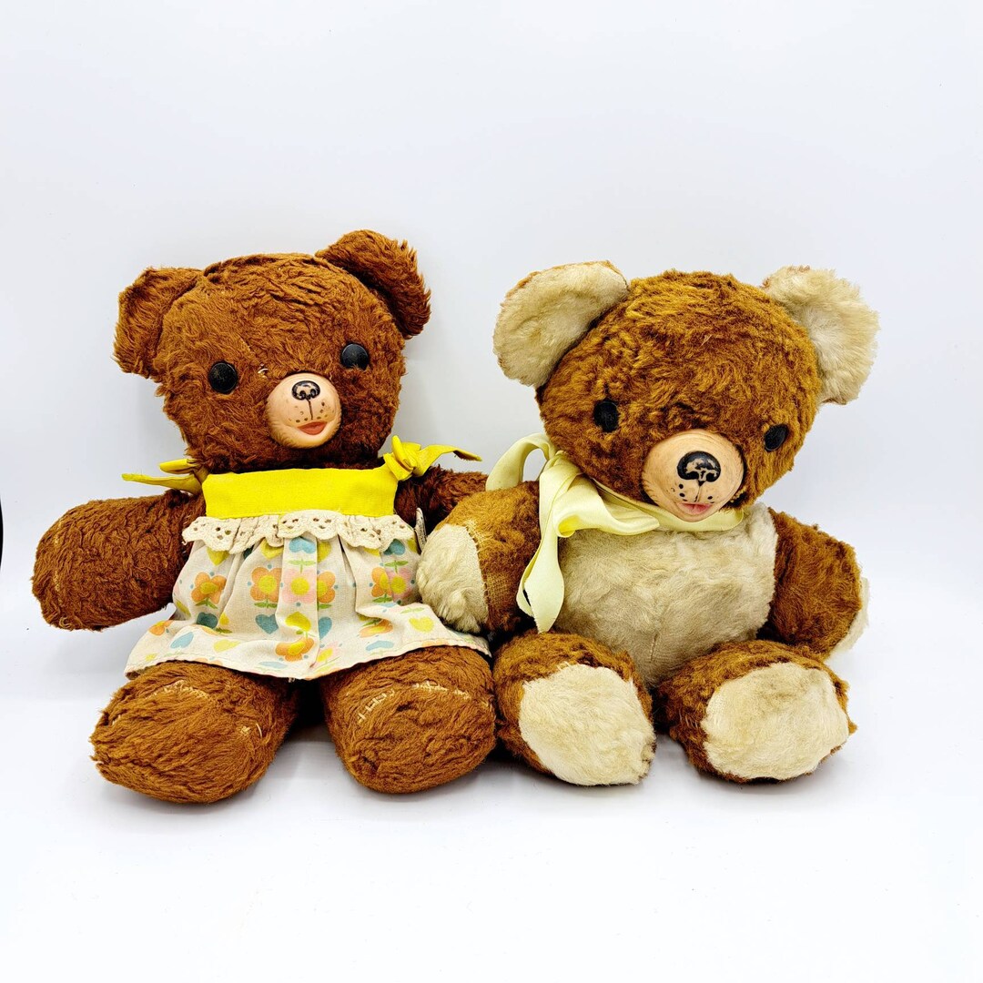 Pair of Cubbi Gund Teddy Bears Sweet Cuddly Couple - Etsy