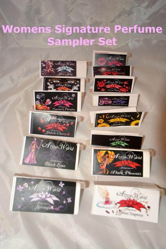Women's Signature Perfume Sampler Set Rose Patchouli | Etsy