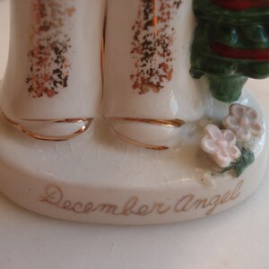 Napco December Christmas Angel Boy Figurine - Etsy