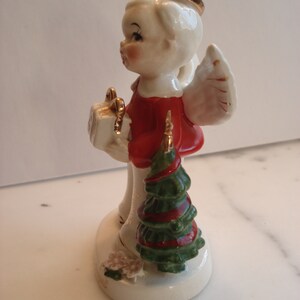 Napco December Christmas Angel Boy Figurine - Etsy