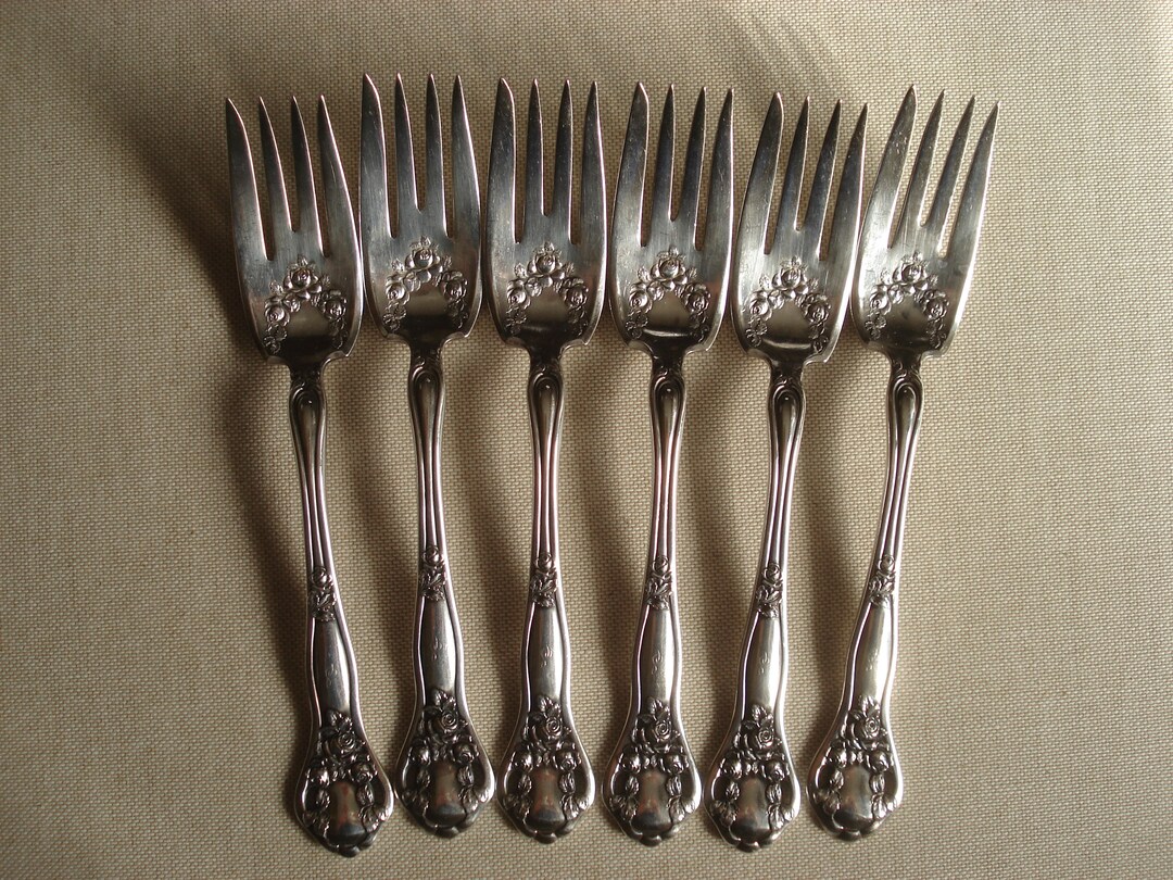 Holmes and Edwards Dolly Madison Forks, Set of 6, Monogrammed "s" - Etsy