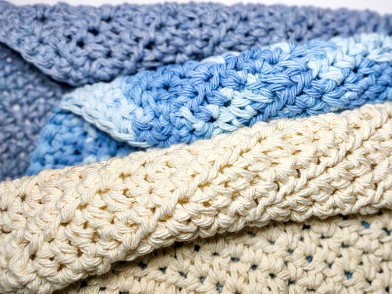 Newbie Crochet Dishcloth Pattern: Easy Crochet Pattern for a Beginner ...