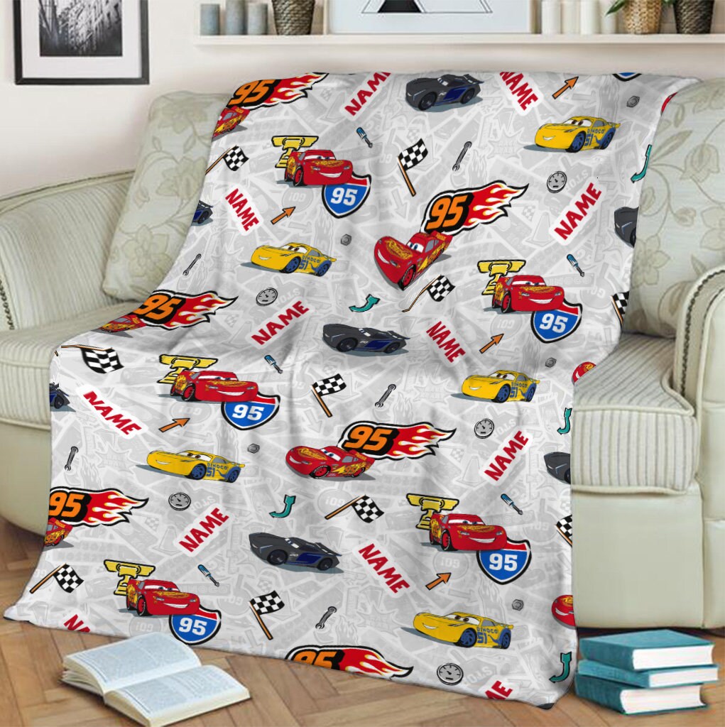 Personalized Name Disney Cars Blanket , Cars Movie Blanket, Disney Cars ...