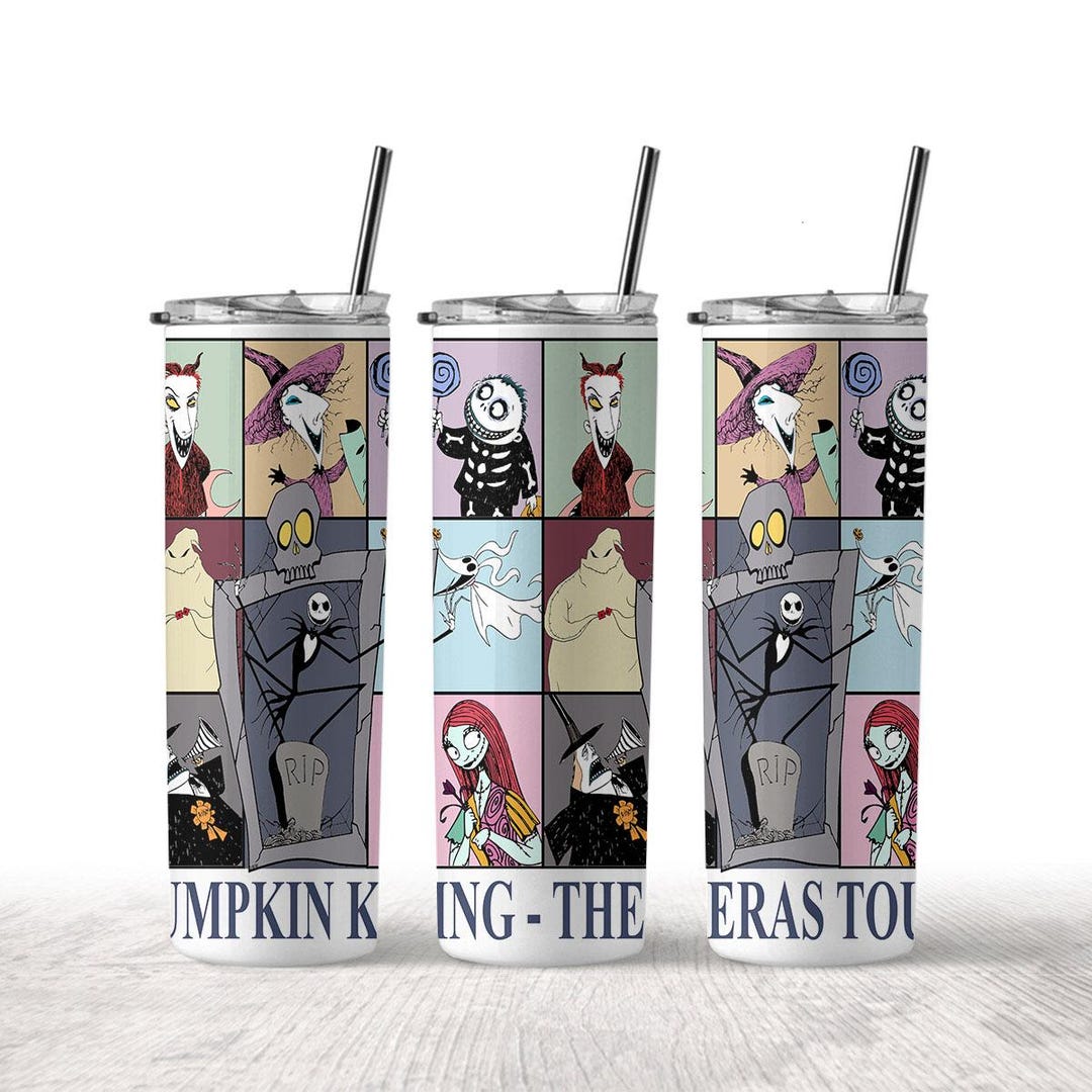 Pumpkin King the Eras Tour 20oz Tumbler Png, Nightmare Before Christmas ...