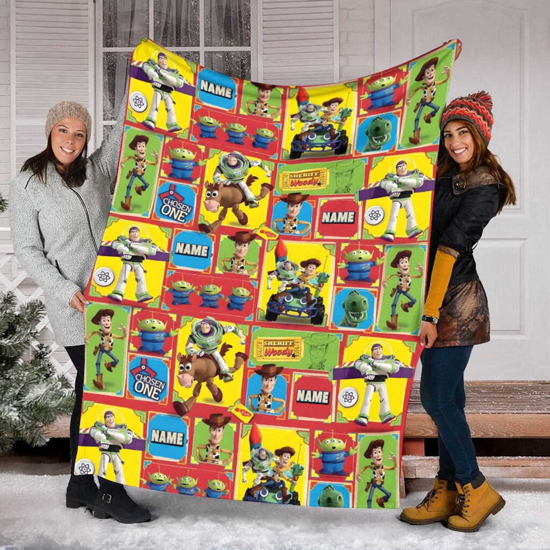 Personalized Name Disney Toy Story Blanket,woody and Friends Blanket ...