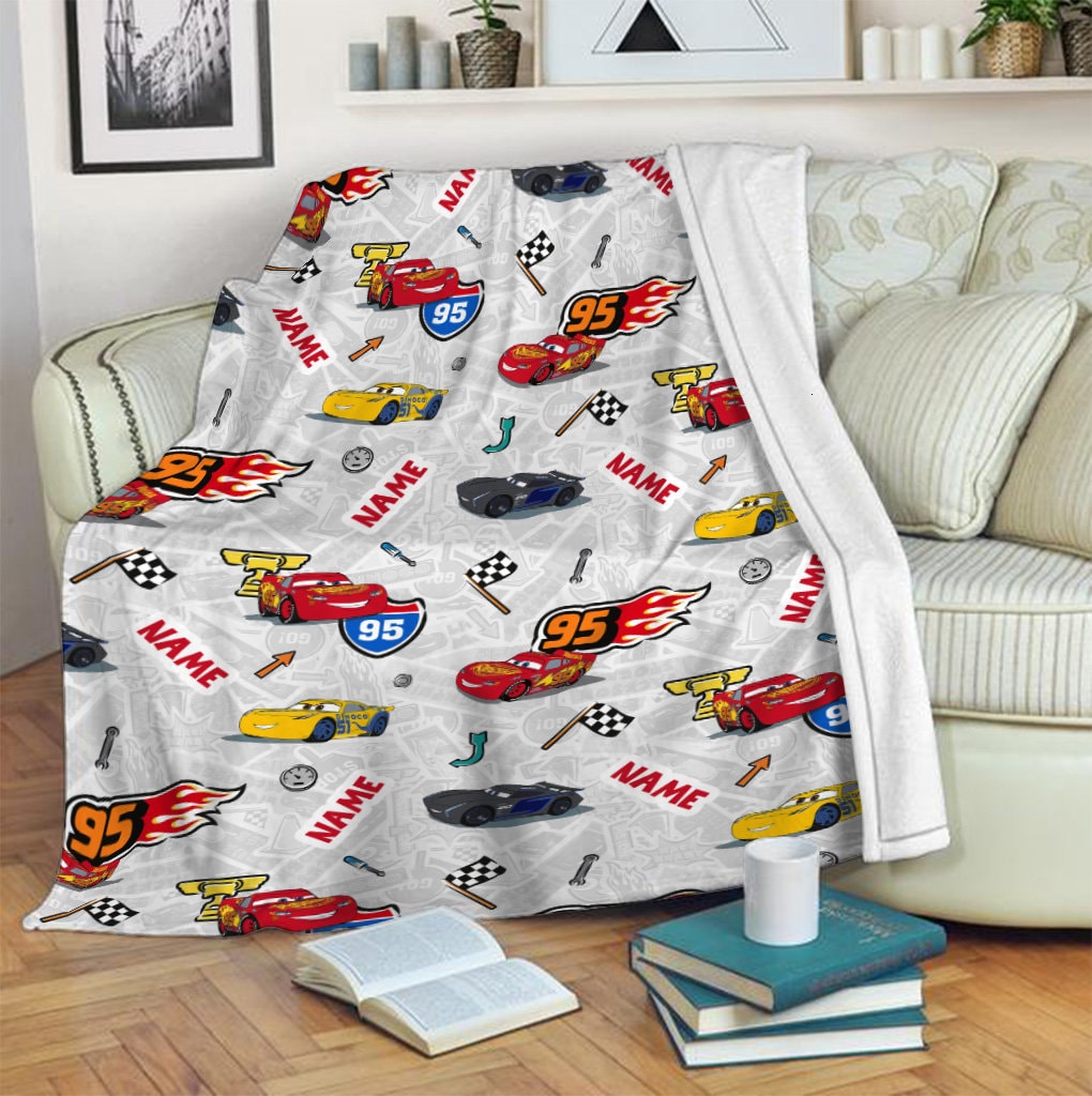 Personalized Name Disney Cars Blanket , Cars Movie Blanket, Disney Cars ...