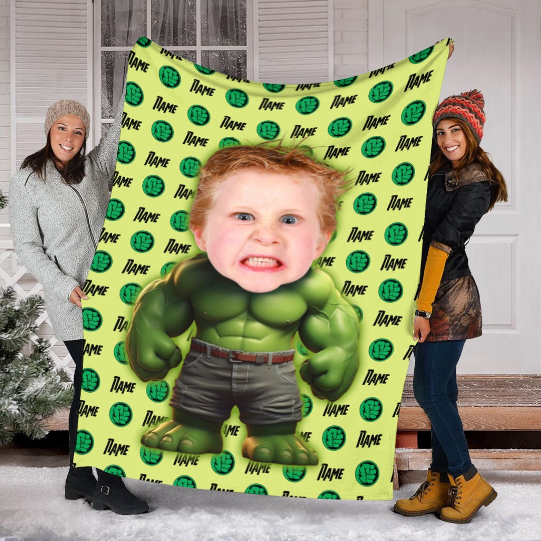 Personalized Photo Blanket Custom Avengers Hulk Blanket - Etsy