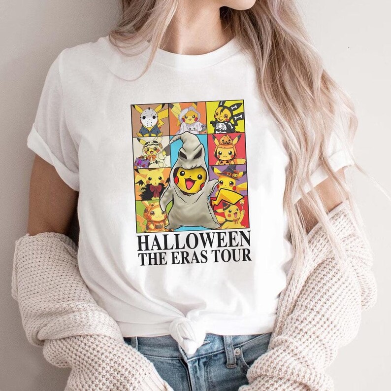 Horror Pikachu Eras Tour Png, Halloween the Ears Tour Png, Spooky Vibes ...