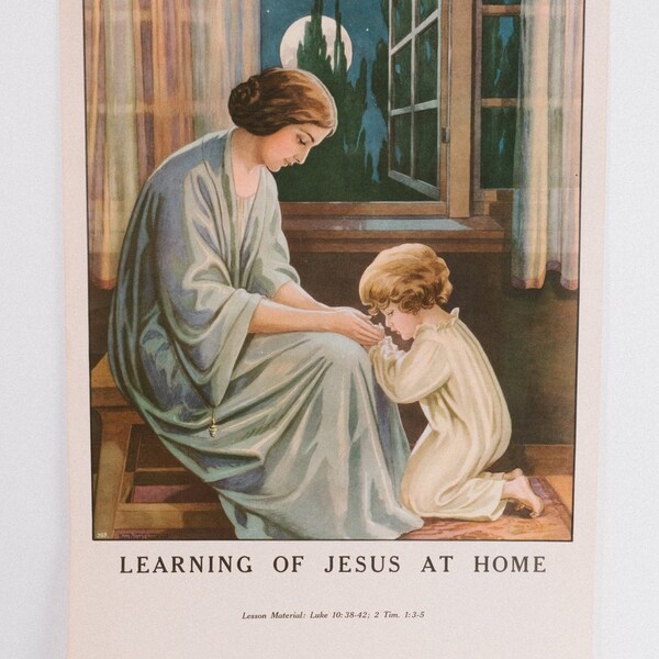 Vintage Sunday School Posters - Etsy