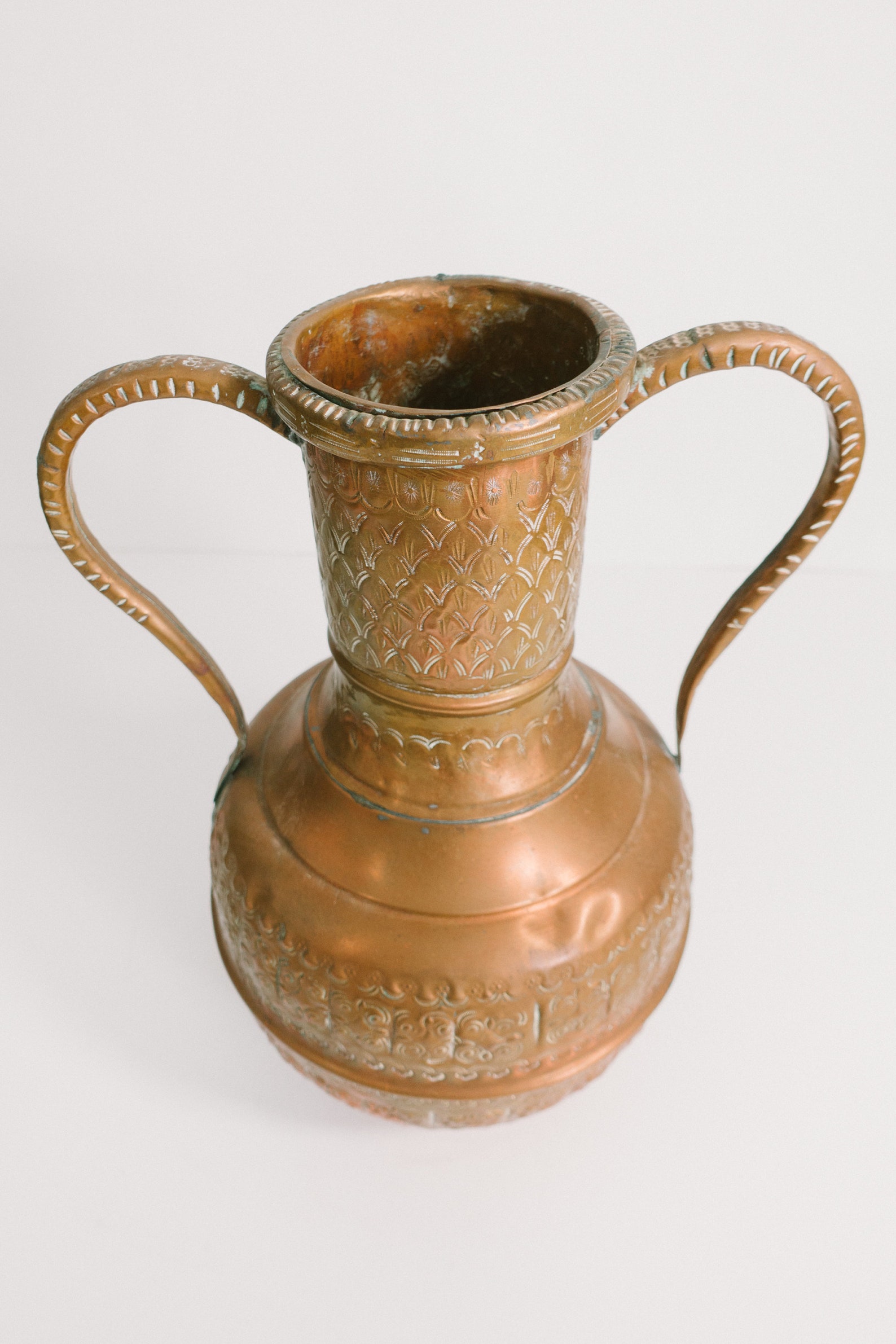 Vintage Middle Eastern Copper Pitcher Decorative Metalware | Etsy