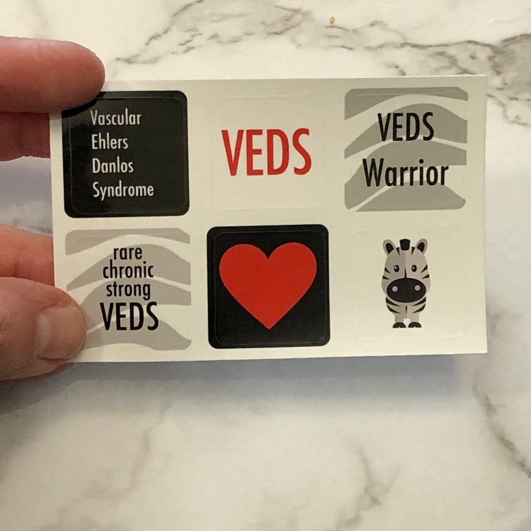 Mini VEDS Sticker Sheet Vascular Ehlers Danlos Syndrome VEDS - Etsy
