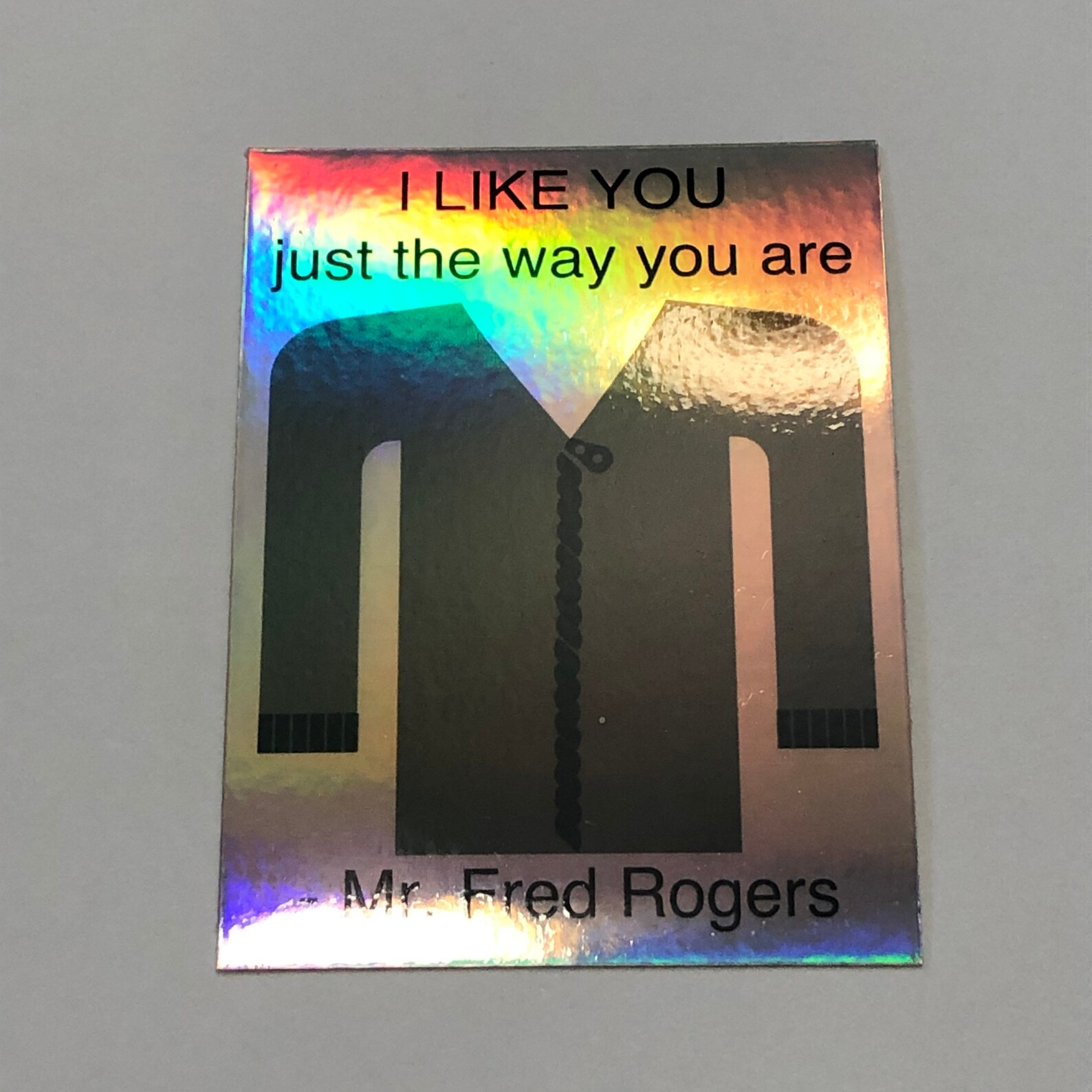Mr Rogers Sticker Encouragement Sticker Holographic Sticker - Etsy