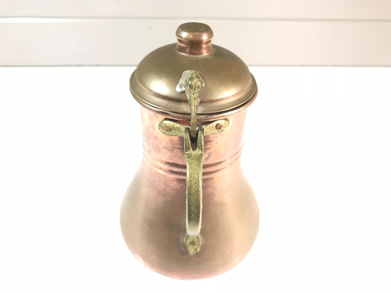 Copper Coffee Server Coffee Pot Rustic Country Kitchen - Etsy