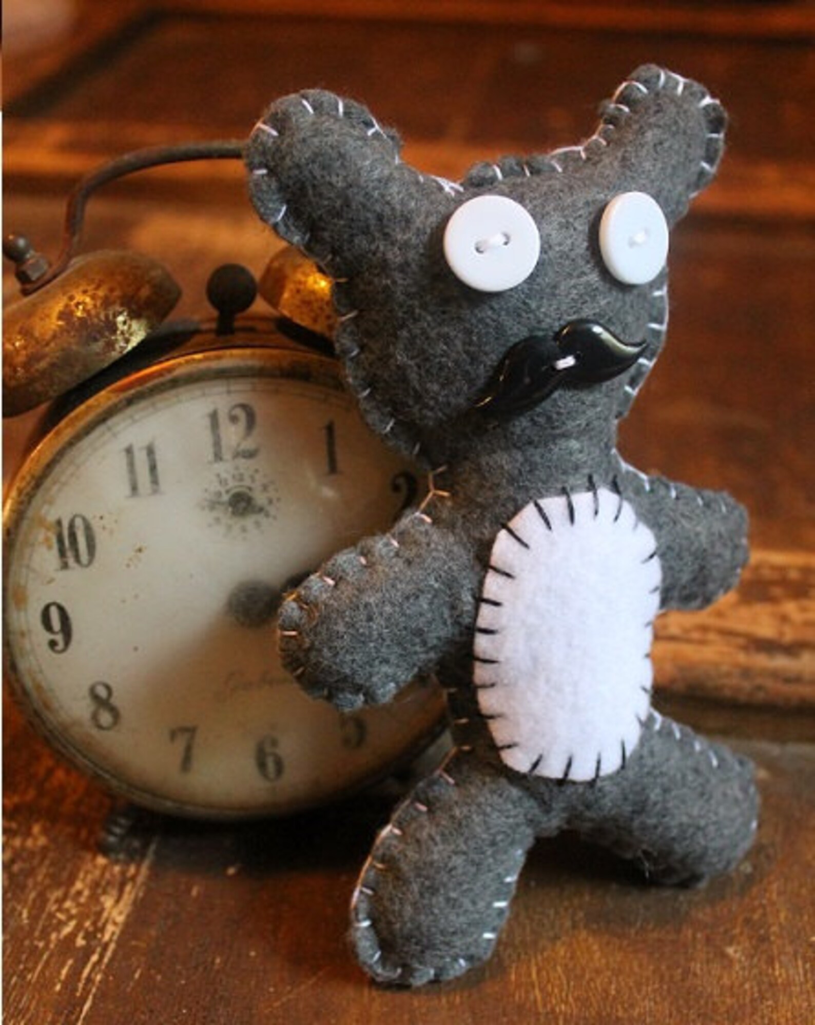 Handmade Bear Toy-teddy Bear Doll-bear With Mustache-gentlemen - Etsy