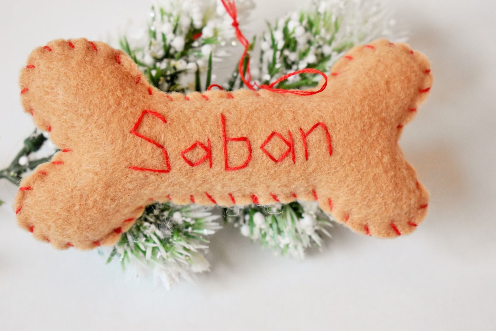 Dog Bone Ornament-custom Dog Bone-name or Date-christmas Ornament ...