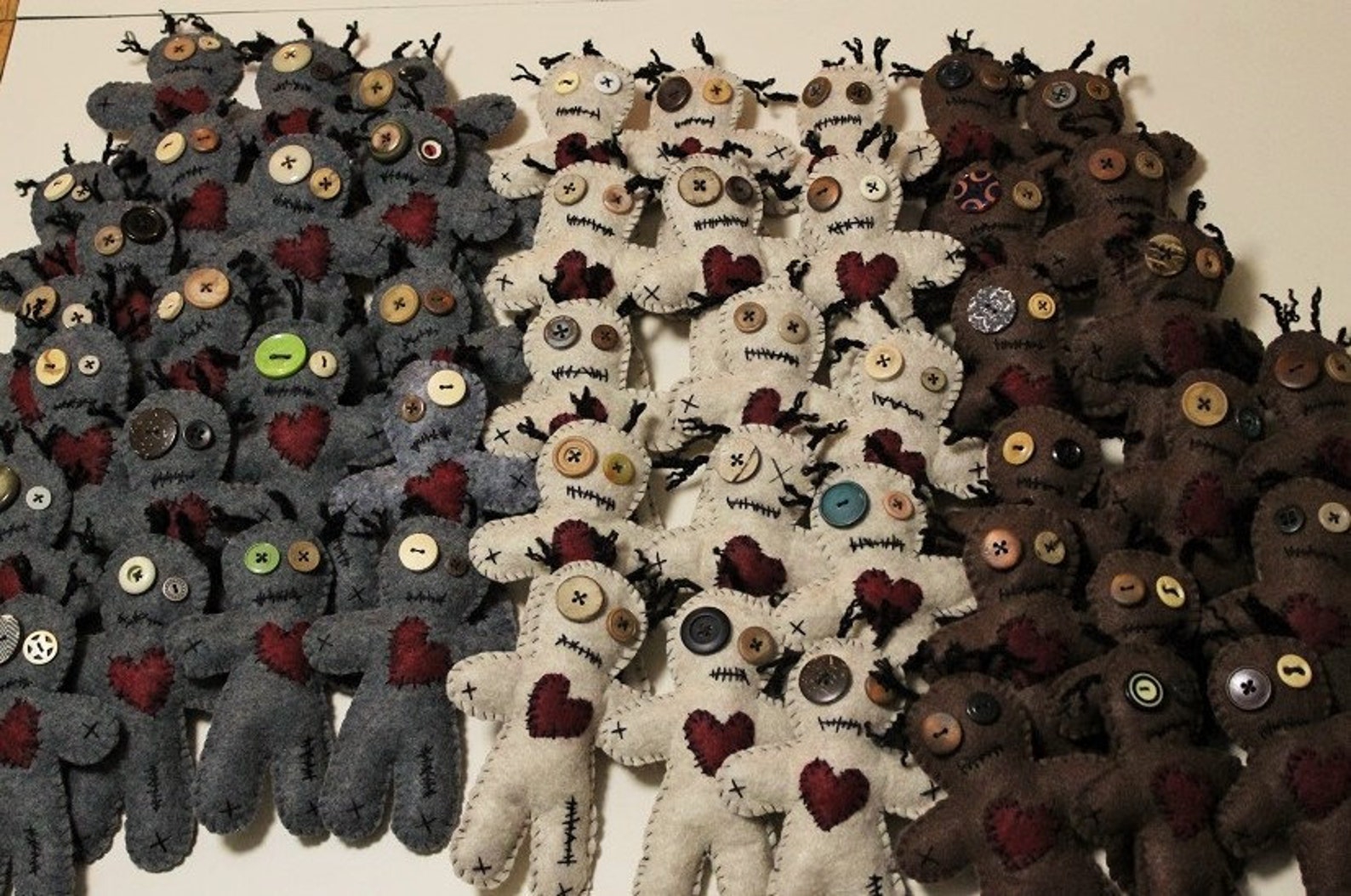 Voodoo Dolls-set of 50-handmade Felt Voodoo Dolls-primitive - Etsy