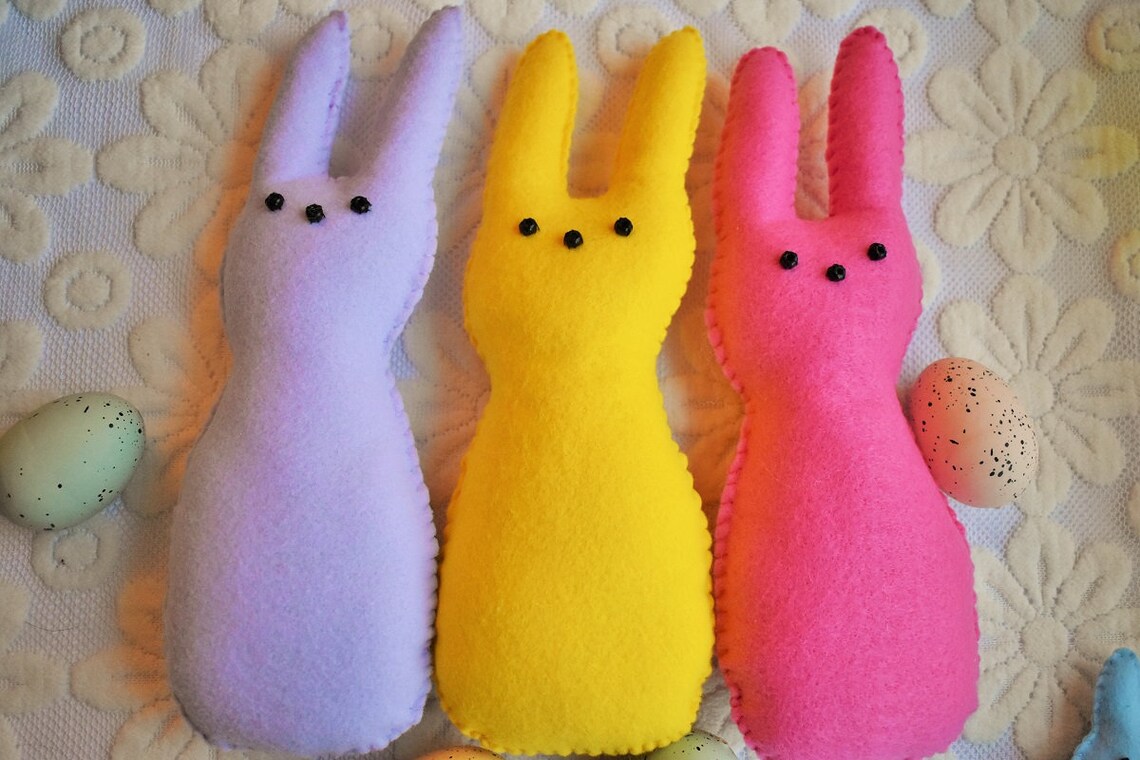 Peep Dolls-large Felt Peeps-peeps Plush-easter Peeps-easter - Etsy