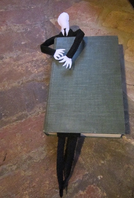 Slenderman-handmade Felt Slenderman Inspired Bookmark-unique | Etsy