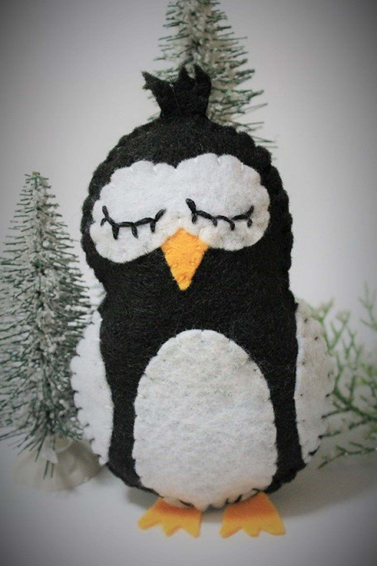 Felt Penguin Ornament-handmade Christmas Ornament-felt - Etsy