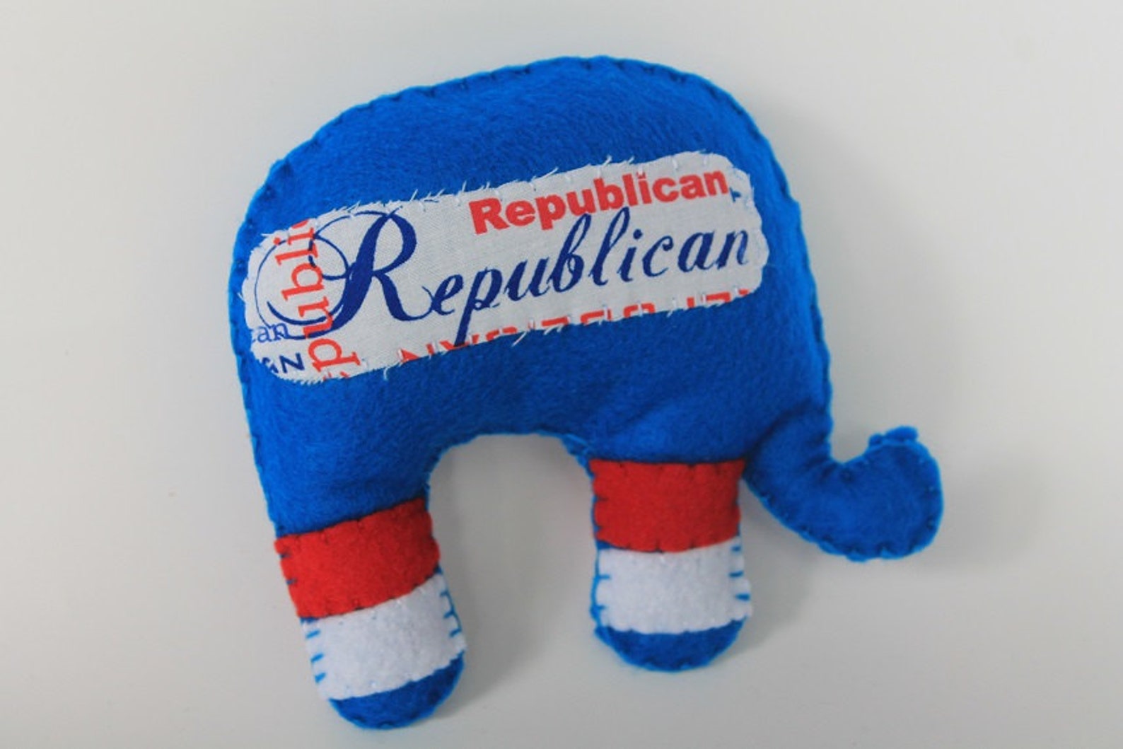 Political Doll-republican Party Elephant Redwhiteand Blue - Etsy
