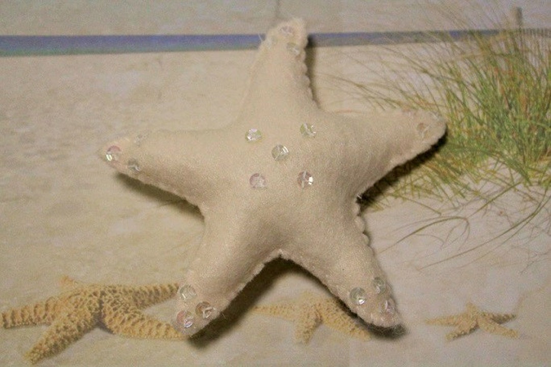 Seastar Ornament-handmade Felt Seastar-beach Ornament-star Christmas ...