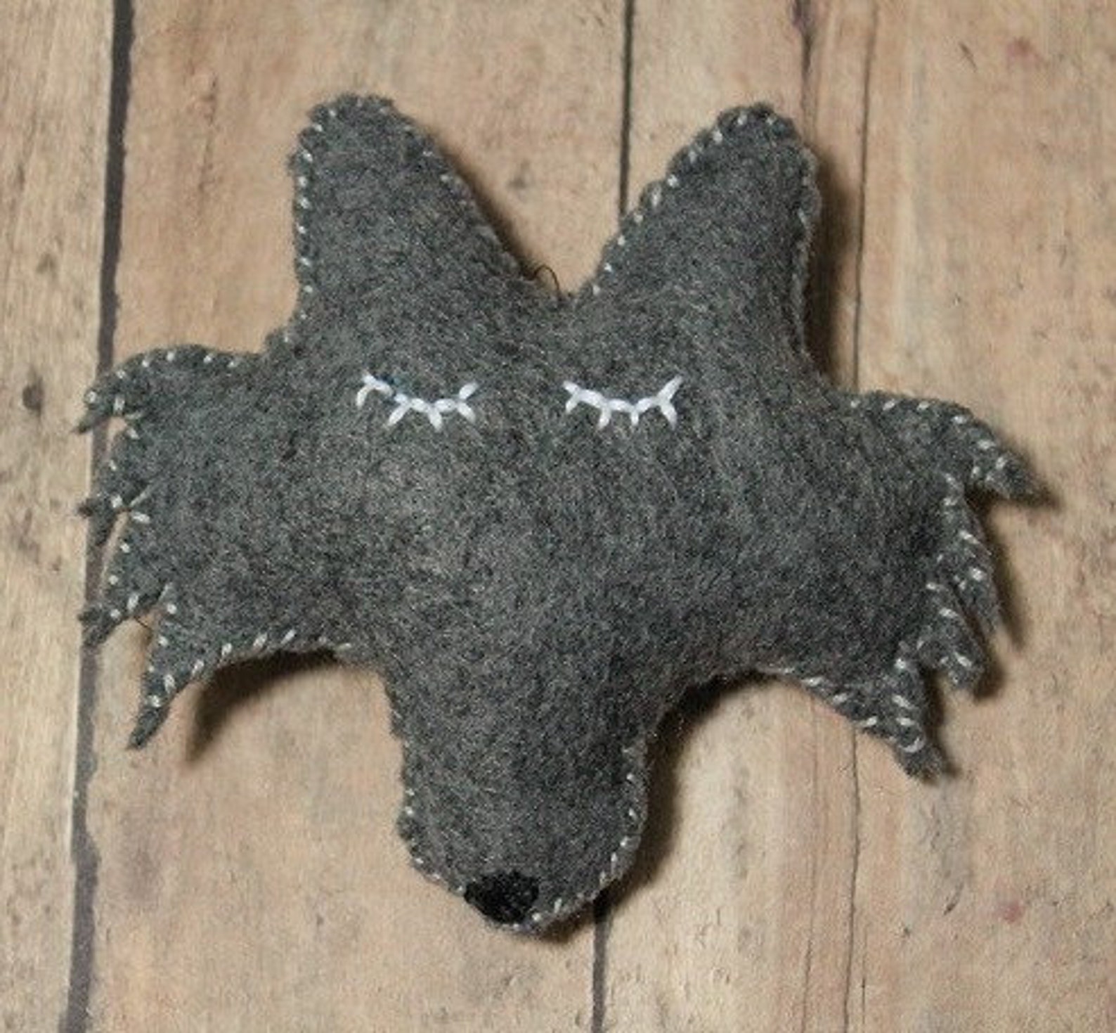 Felt Wolf Ornament-grey Wolf-woodland Animals-handmade Felt - Etsy