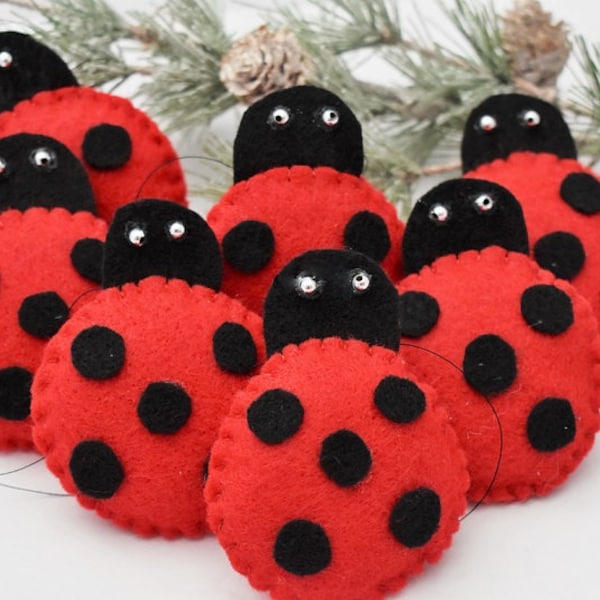 Felt Ladybug - Etsy