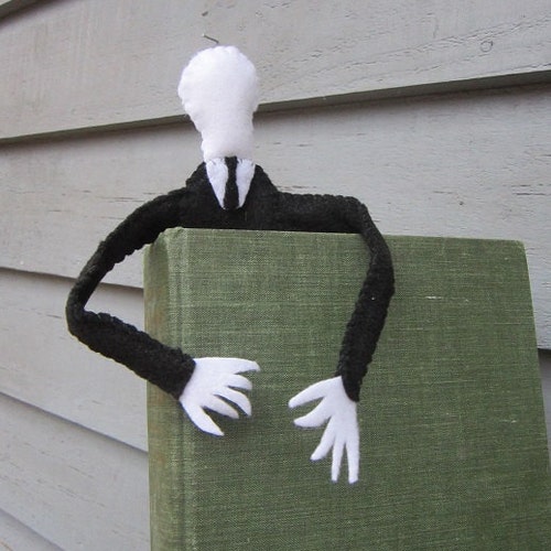 Slenderman-handmade Felt Slenderman Inspired Bookmark-unique | Etsy