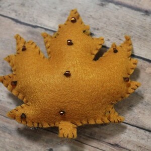 Felt Leaves-maple Leaf Ornament-fall Decor-christmas Ornament-nature ...