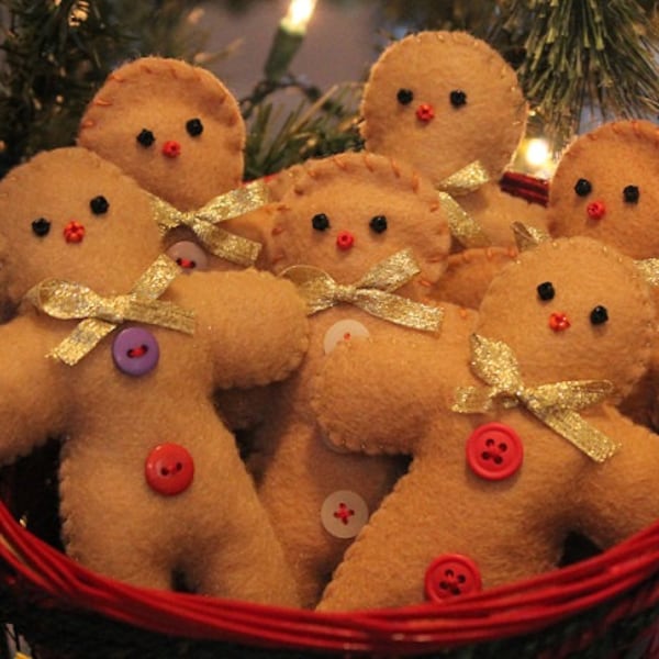 Felt Gingerbread Man - Etsy