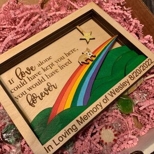 8x11 Rainbow Bridge Memorial Box - Etsy