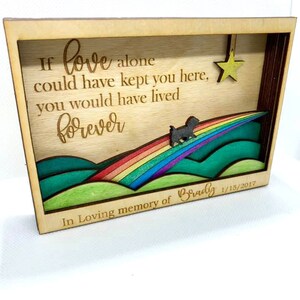 5x 7 Rainbow Bridge Memorial Box - Etsy