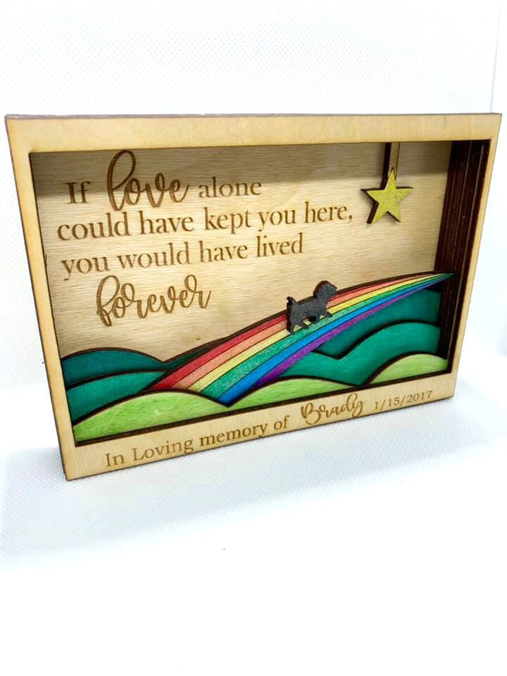 5x 7 Rainbow Bridge Memorial Box - Etsy