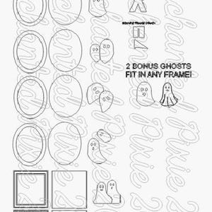 Ghost Mini Frames With Stands---digital FILE--- SVG File (other Formats ...