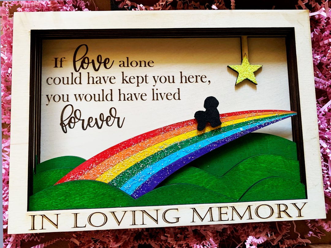 8x11 Rainbow Bridge Memorial Box - Etsy