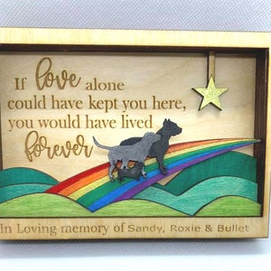 5x 7 Rainbow Bridge Memorial Box - Etsy