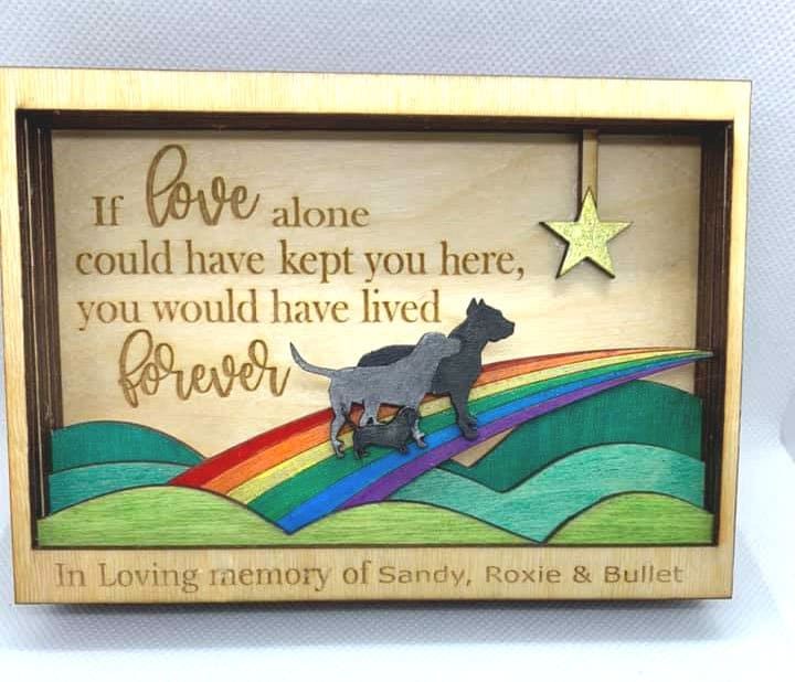 5x 7 Rainbow Bridge Memorial Box - Etsy