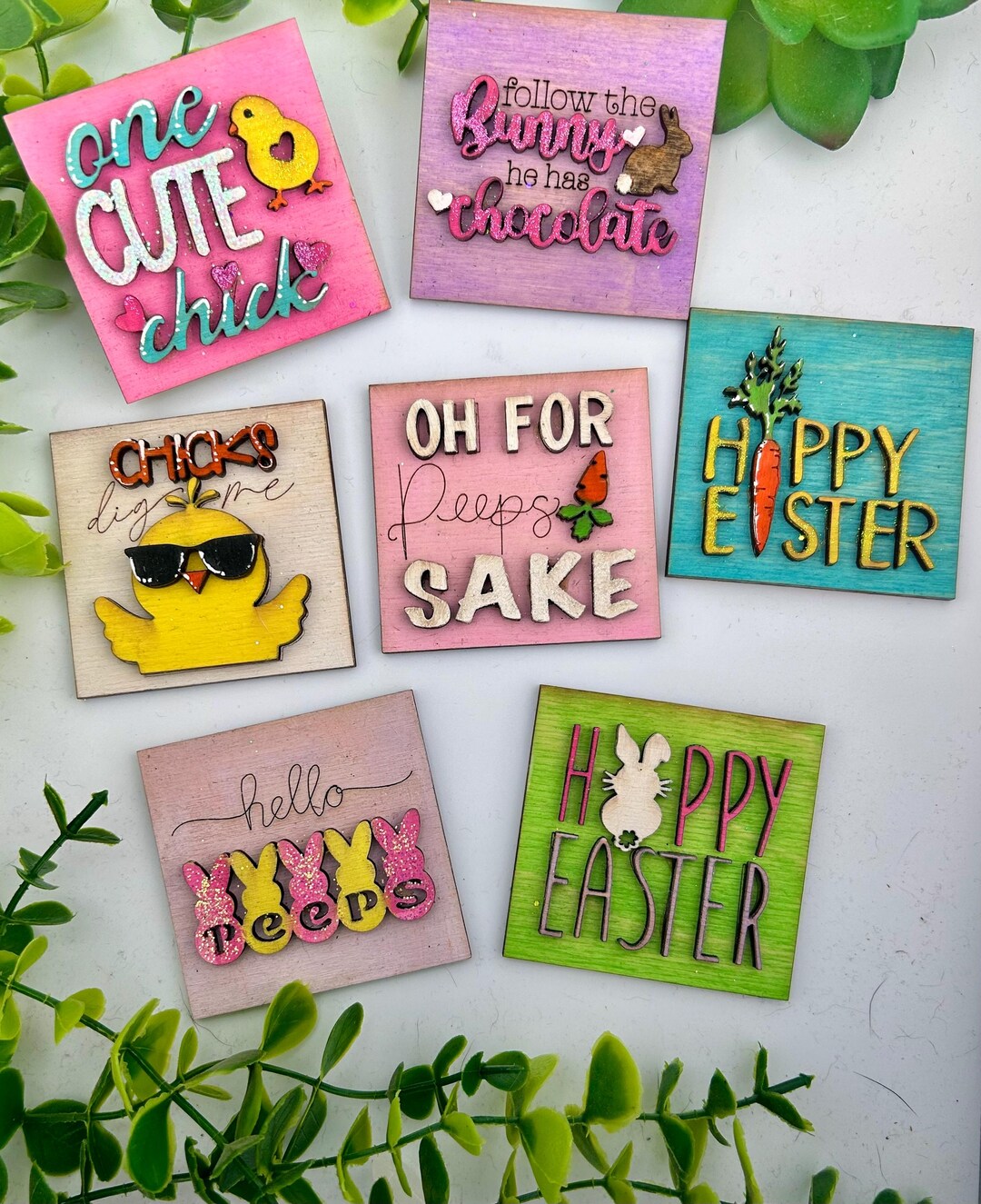Easter Interchangeable Mini Photo Tiles Pack---digital File--- Svg, Ai ...