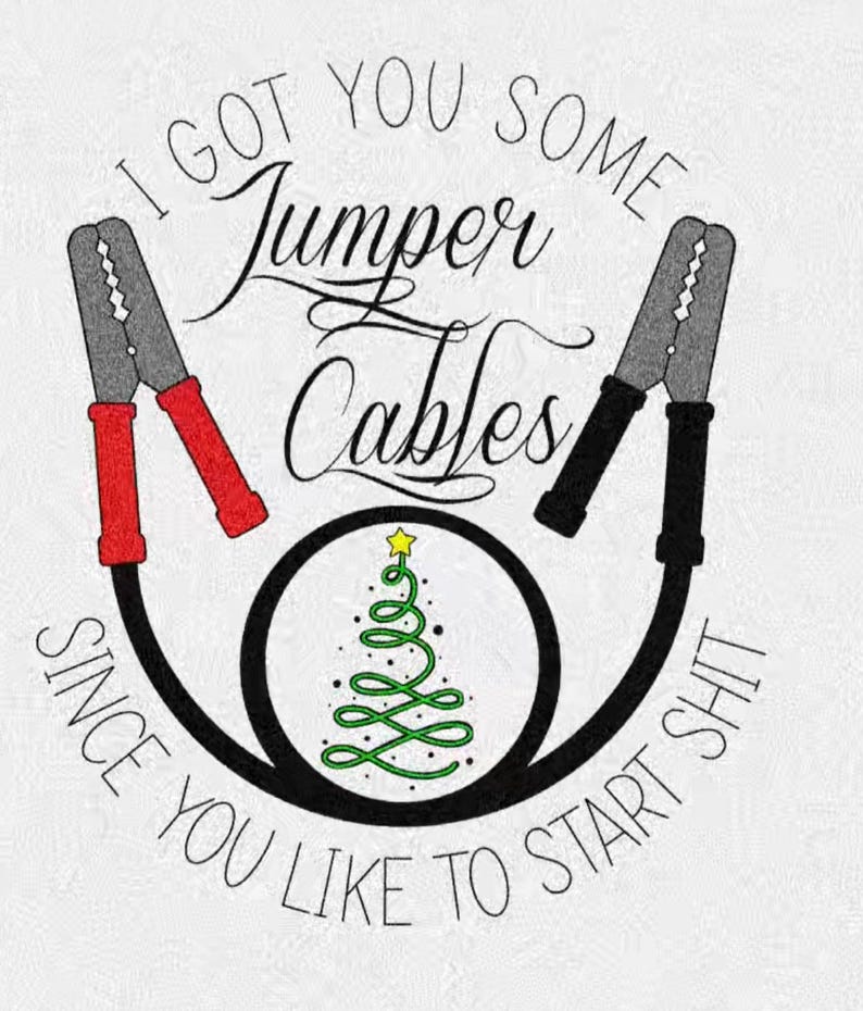 Jumper Cables Ornament—sublimation File - Etsy